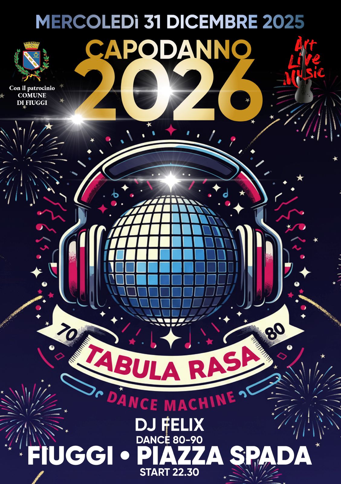 Capodanno 2026 con i Tabula Rasa - Dance Machine | Comune di Fiuggi ...